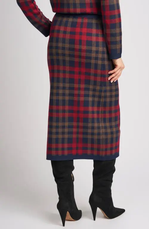 Ted Baker London Addison Plaid Jacquard Midi Skirt