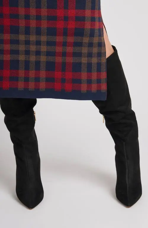 Ted Baker London Addison Plaid Jacquard Midi Skirt
