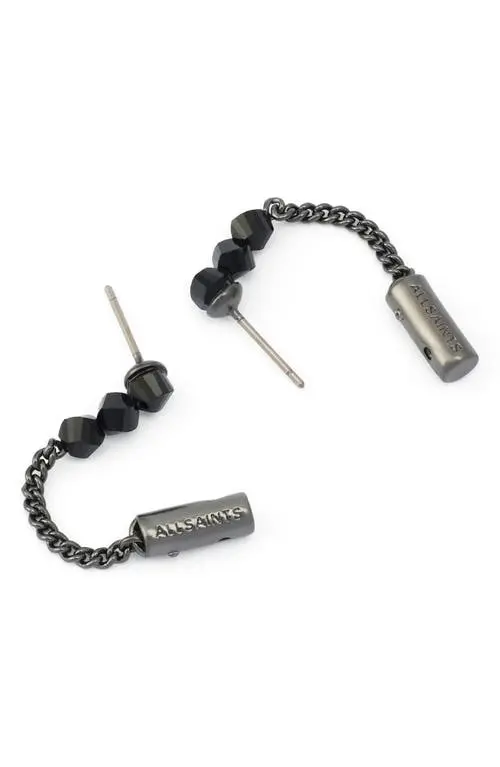 ALLSAINTS Faceted Bead Front To Back Earrings