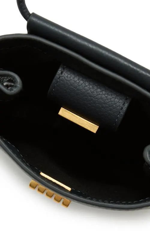 REISS Solene Leather Phone Crossbody Bag