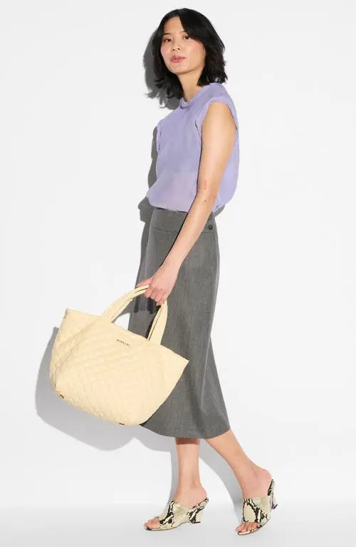 Mz Wallace Small Metro Tote Deluxe - Chamomile