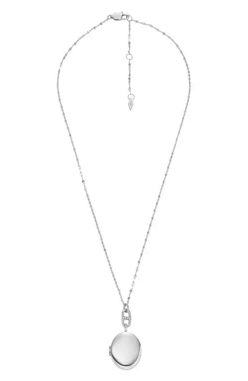 Fossil Heritage Locket Pendant Necklace