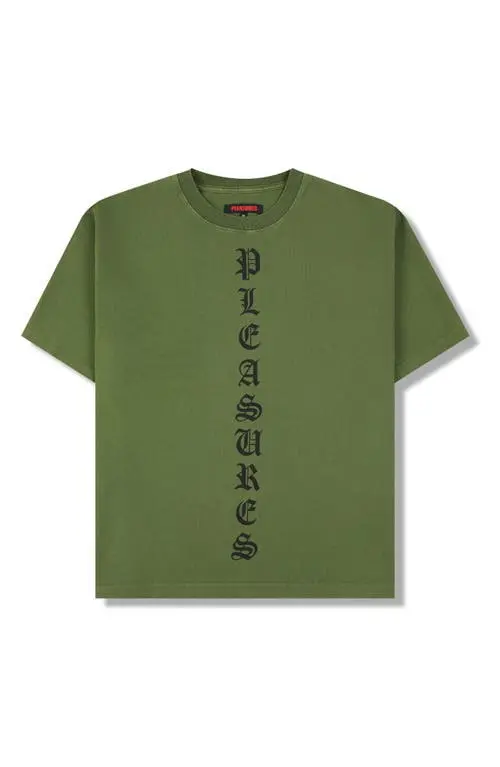 PLEASURES Knight Overdye Heavyweight Graphic T-shirt