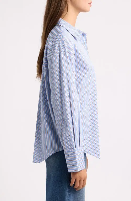 Mango Fontana Striped Button-up Shirt
