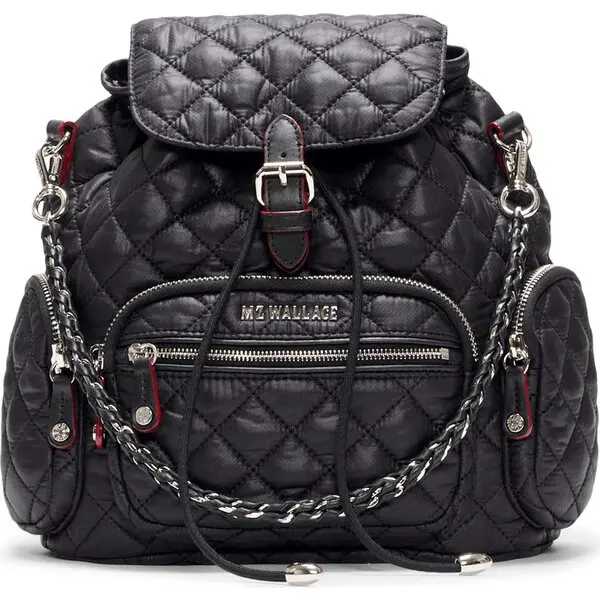 Mz Wallace Mini Crosby Backpack - Black