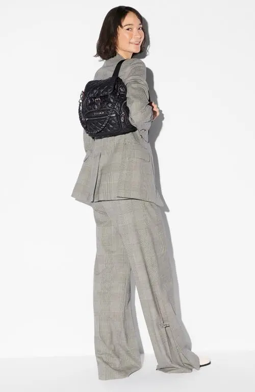 Mz Wallace Mini Crosby Backpack - Black