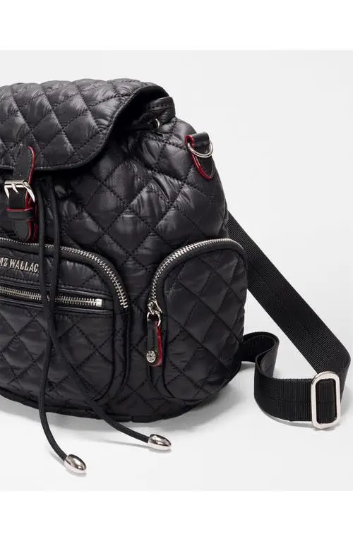 Mz Wallace Mini Crosby Backpack - Black
