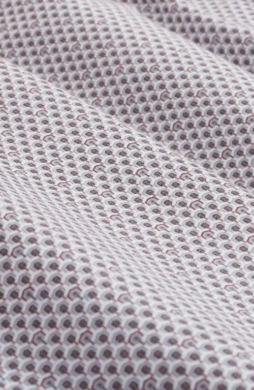 Bugatchi James Ooohcotton® Print Button-up Shirt - Sienna