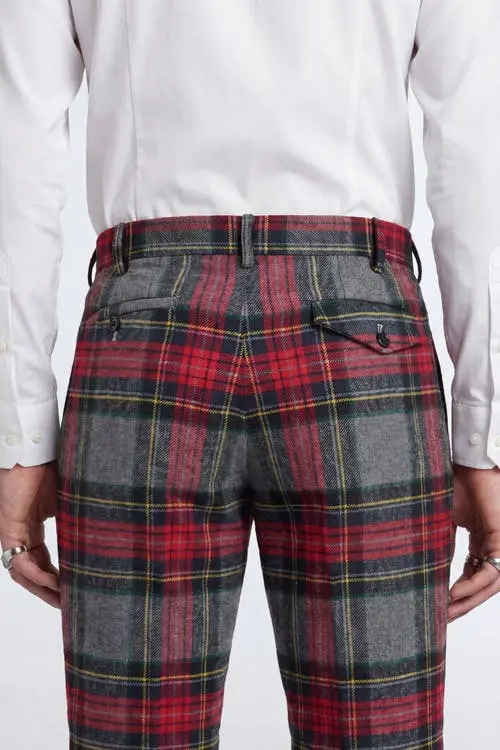 TWISTED TAILOR Cardosi Slim Fit Tuxedo Trousers