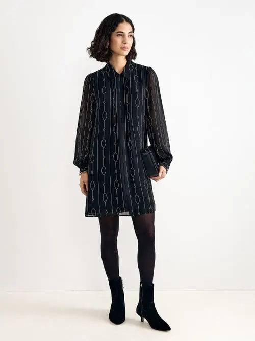 PHASE EIGHT Candice Long Sheer-sleeve Dress