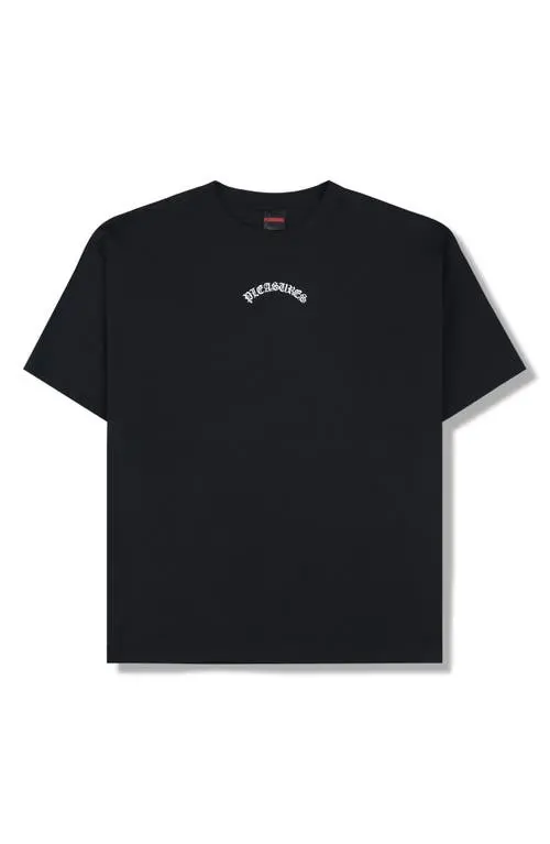 PLEASURES Athor Graphic T-shirt - Black