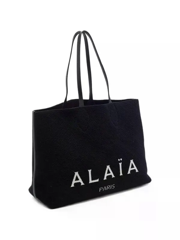 Alaïa Logo Knitted Tote Bag