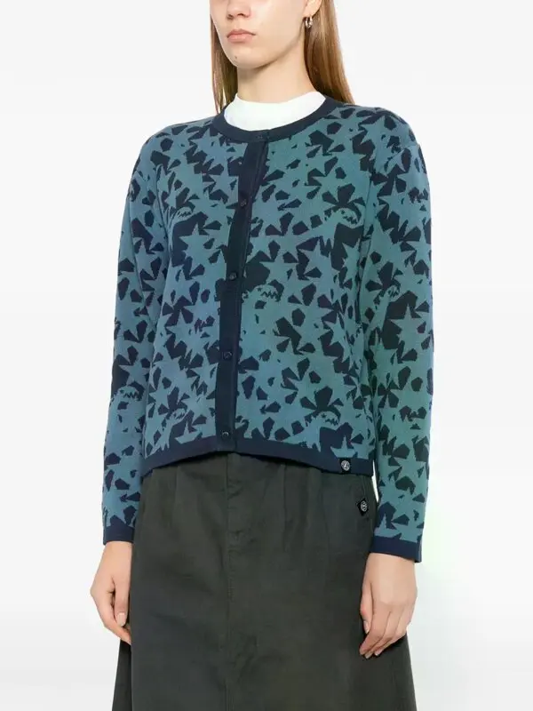 AGNES B. All-over Star Cardigan