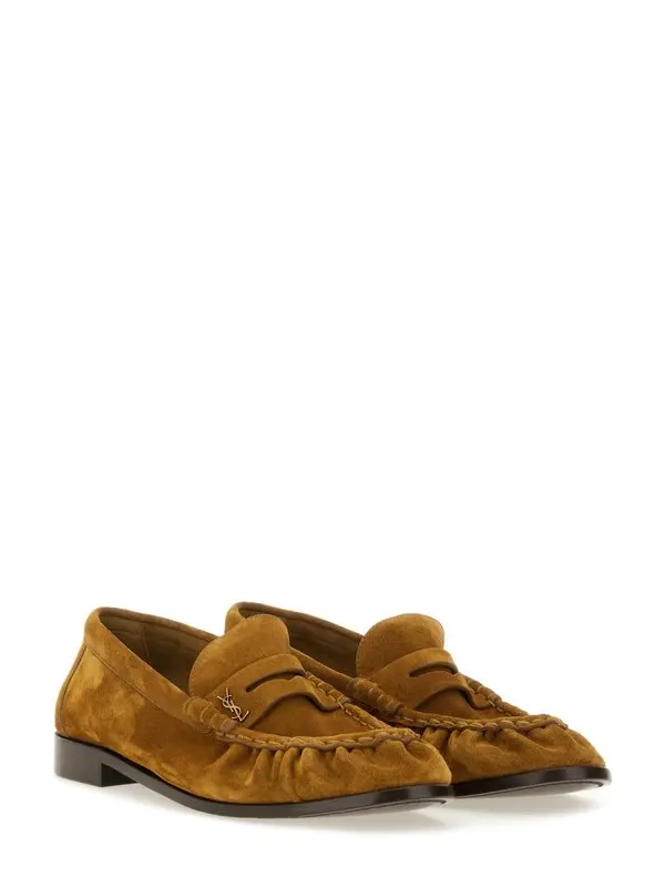 Saint Laurent Moccasin Le Loafer - Brown