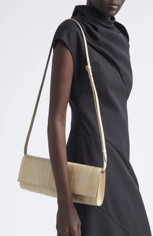 Proenza Schouler Hex Eel Leather Clutch - Ivory