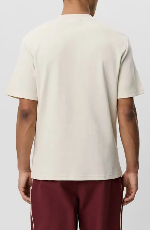 LES DEUX Signature Waffle T-shirt - Ivory