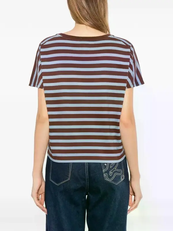 AGNES B. Dinosour-embroidery T-shirt