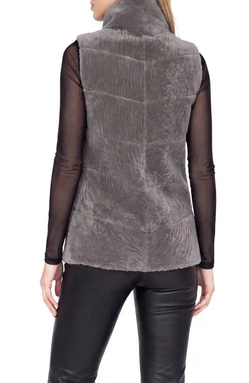 Gorski Reversible Genuine Shearling Vest