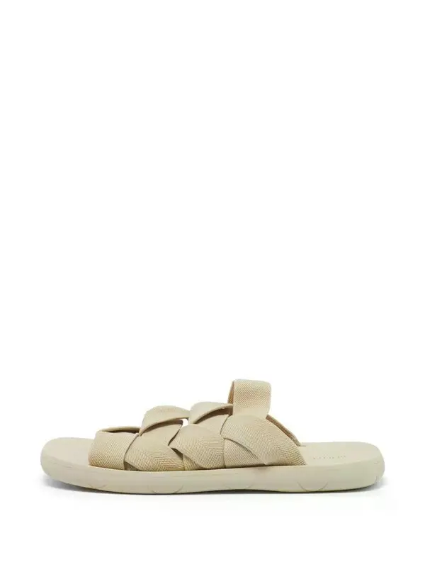 Bottega Veneta Plat Interlaced Sandals - Neutrals