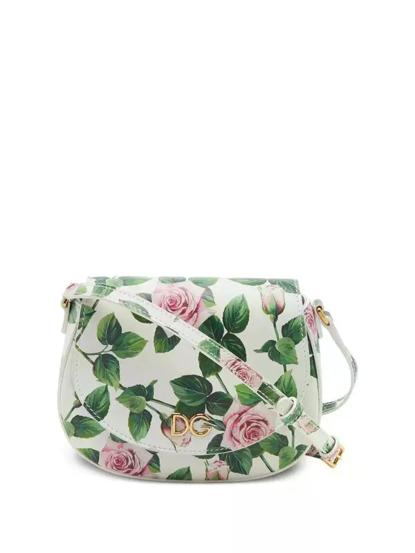 Dolce & Gabbana Bambino Floral-print Shoulder Bag - White