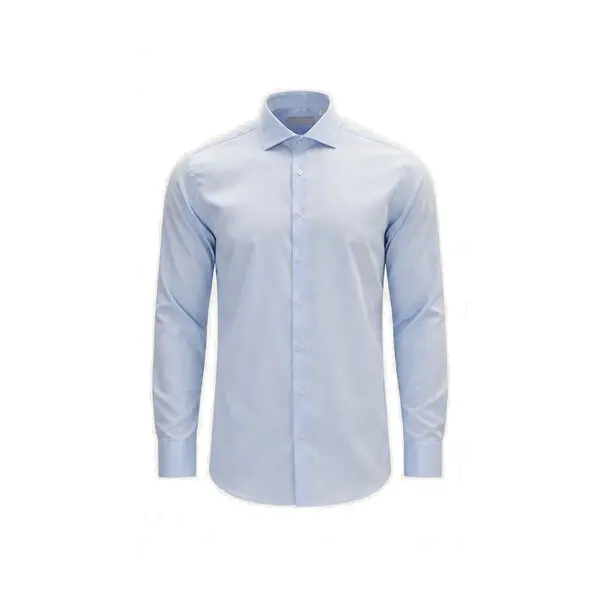 RON TOMSON Non-iron Pure Cotton Spread Collar Dress Shirt
