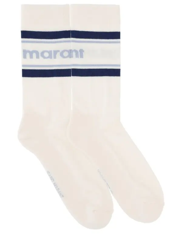 Isabel Marant Étoile Marant Socks With Logo - Blue