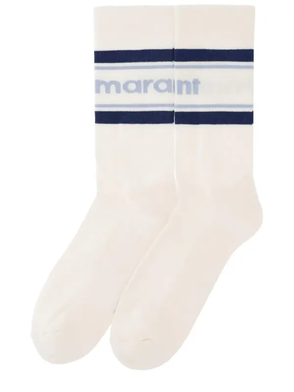 Isabel Marant Étoile Marant Socks With Logo - Blue