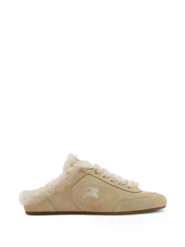 Burberry Shearling Knight Runner Mules