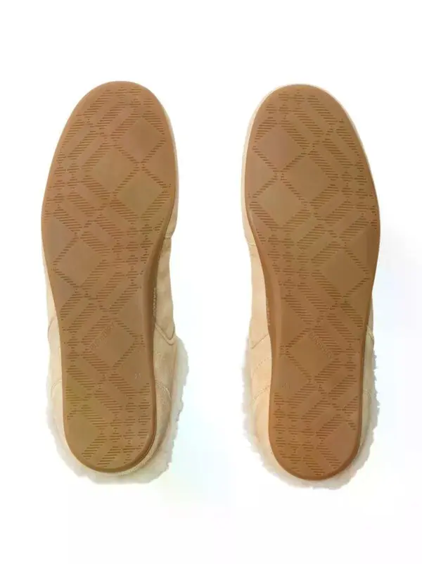 Burberry Shearling Knight Runner Mules