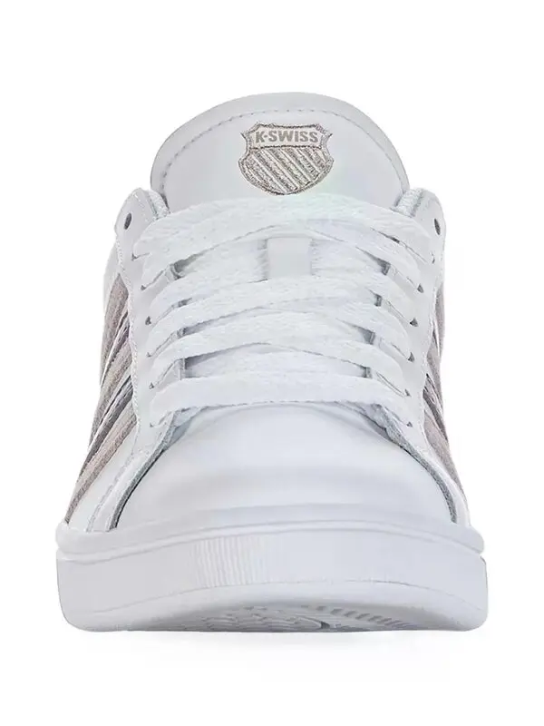 K-Swiss Court Tiebreak Striped Leather Sneakers