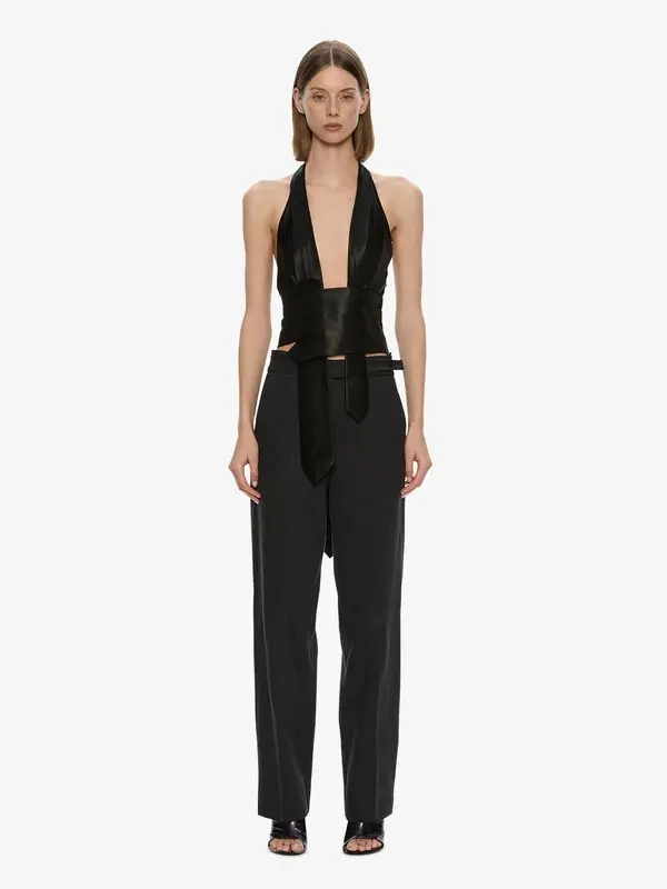 Christopher Esber Reyer Satin Tie Top