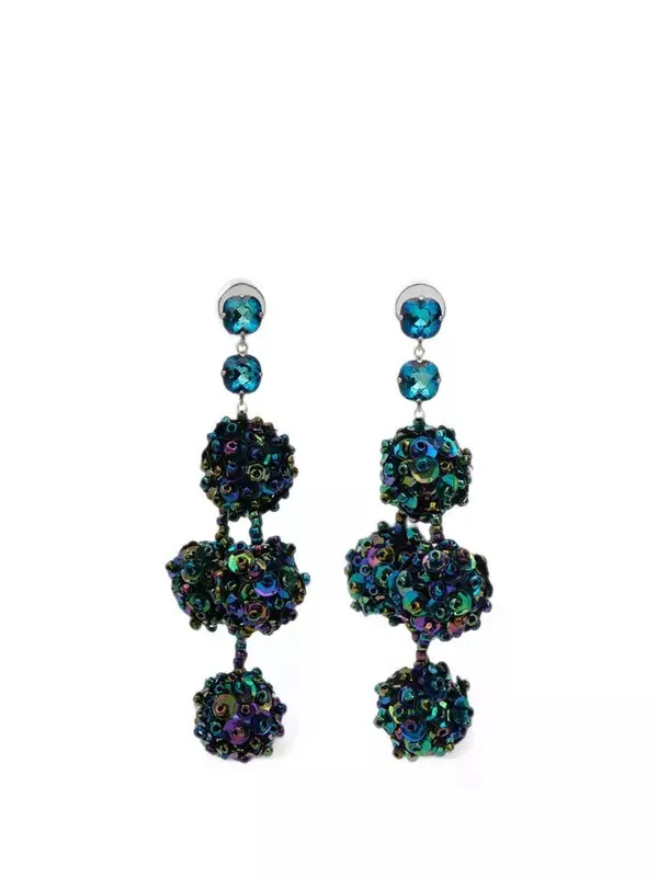 Isabel Marant Étoile Gia Bead-embellished Drop Earrings - Blue
