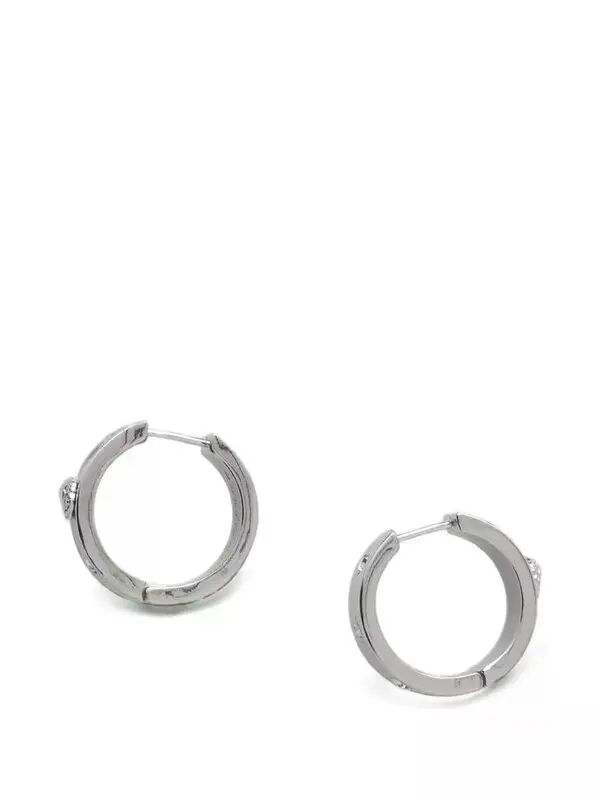 Kurt Geiger Eagle Head Crystal-embellished Hoop Earrings