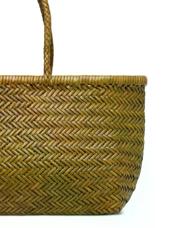 Dragon Diffusion Big Triple Jump Woven Leather Tote Bag