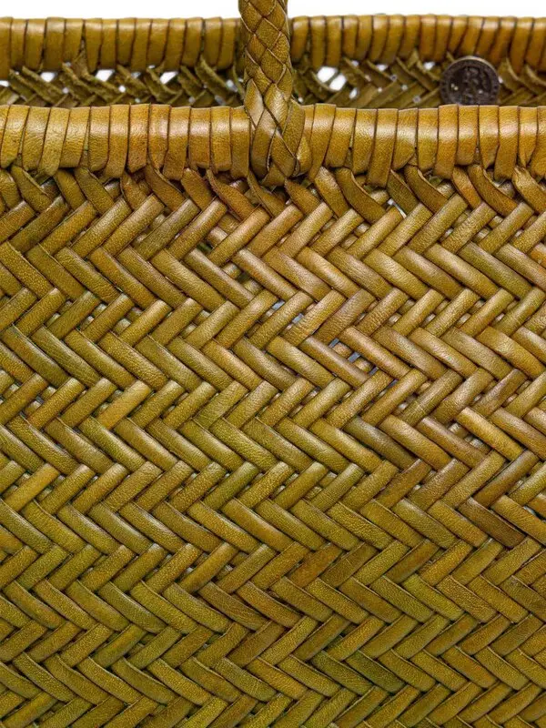 Dragon Diffusion Big Triple Jump Woven Leather Tote Bag