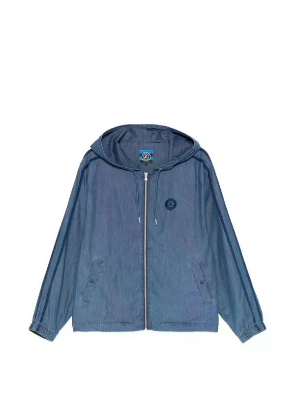 AGNES B. Chambray Hooded Jacket