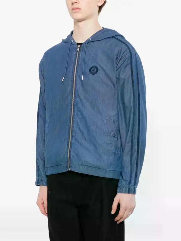 AGNES B. Chambray Hooded Jacket