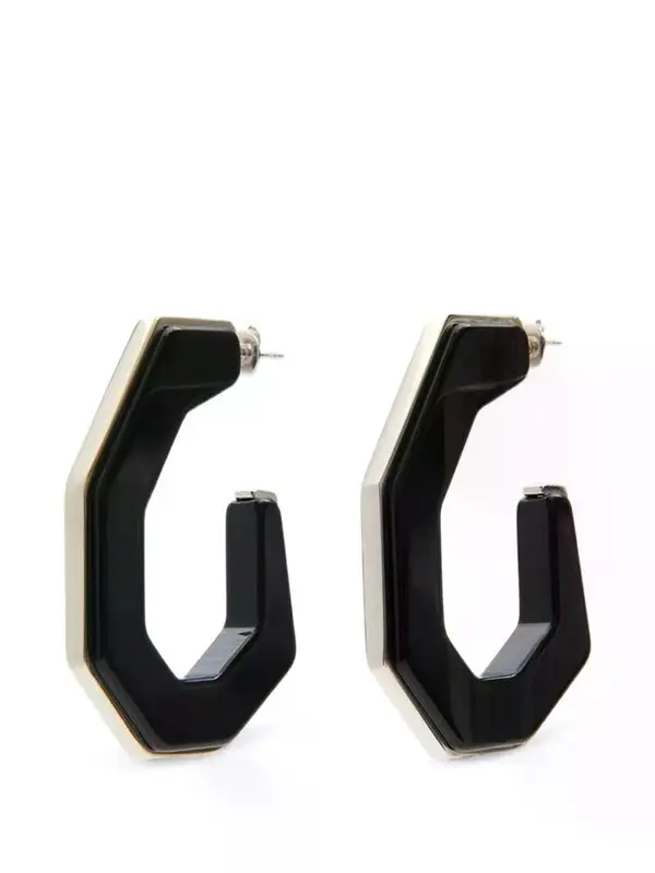 Isabel Marant Étoile Liu Geometric Hoop Earrings - Silver