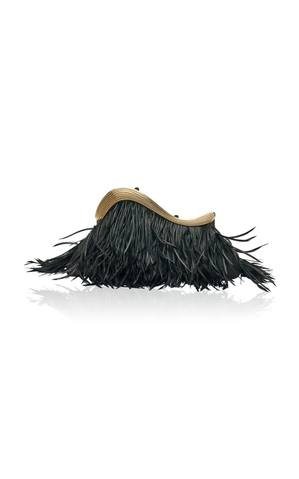 Simkhai Wave Clutch - Black