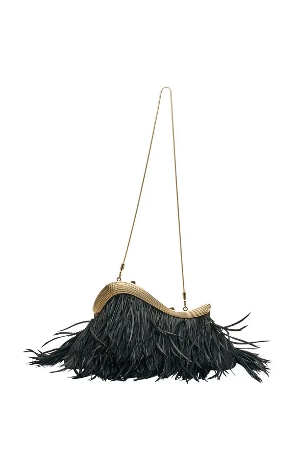 Simkhai Wave Clutch - Black