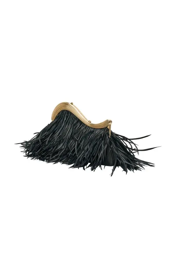 Simkhai Wave Clutch - Black