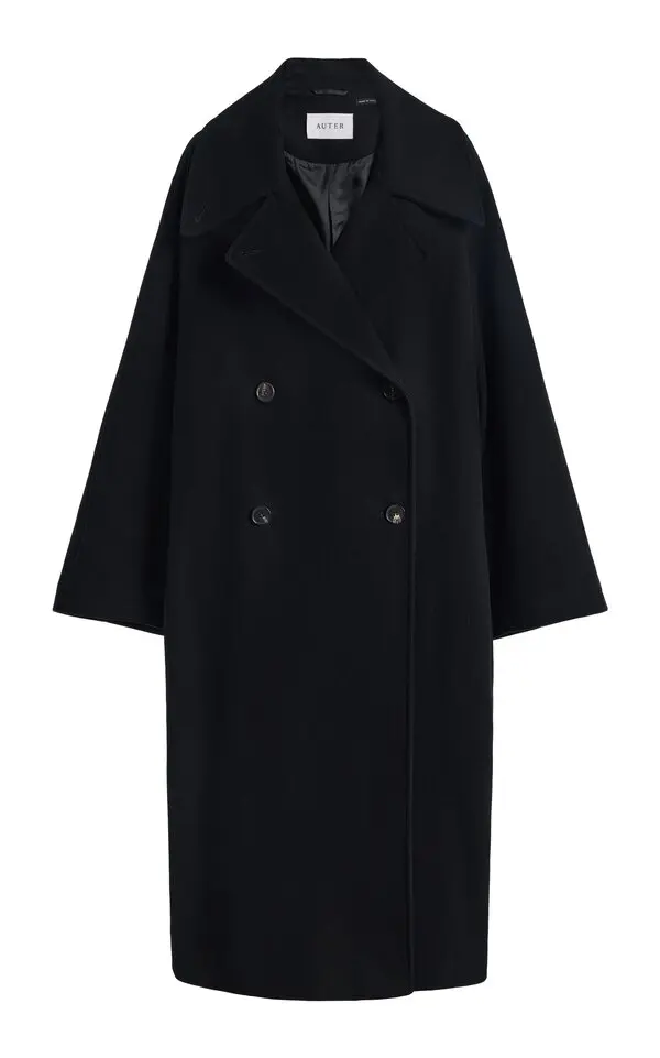 AUTER Double-breasted Wool-blend Peacoat