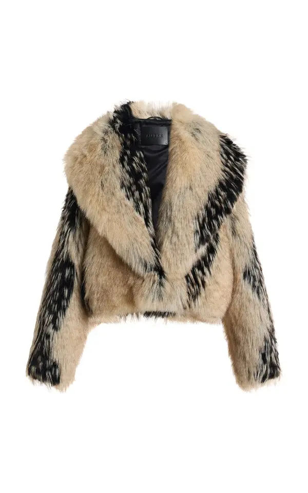 AUTER The Fox Faux-fur Jacket - Ivory