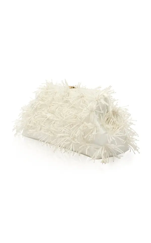 Simkhai Pia Clutch - Ivory