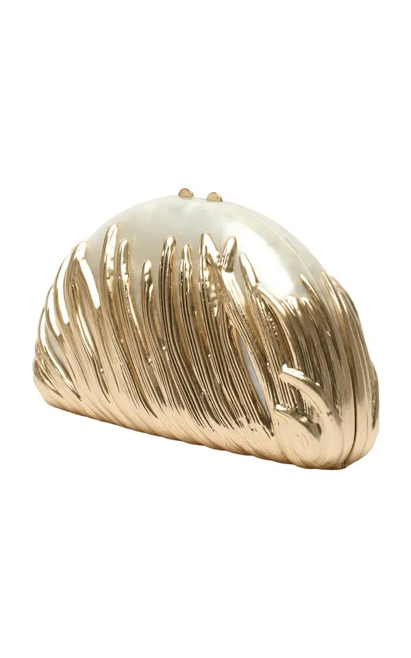 Simkhai Palma Clutch - Ivory