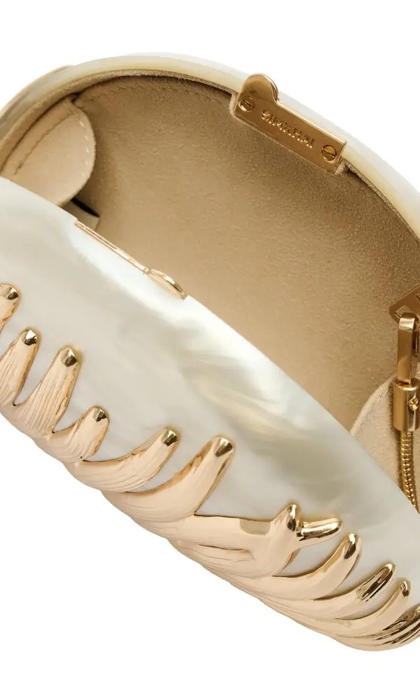 Simkhai Palma Clutch - Ivory