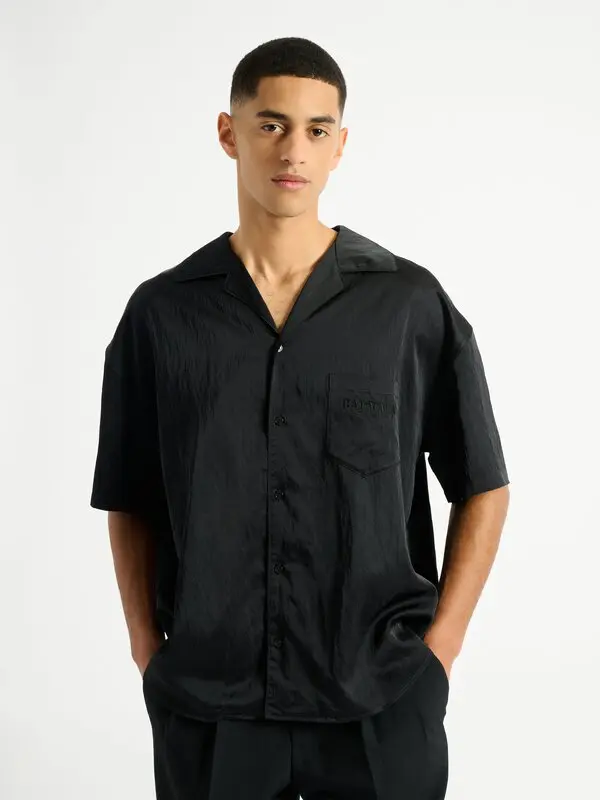 Balmain Shirt In Textured Nylon