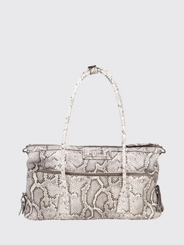 MAISON MARGIELA 5ac East West Python-print Leather Shoulder Bag - Multicolor