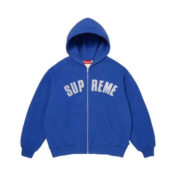 Supreme Arc Thermal Lined Zip Up Hooded Sweatshirt 'royal