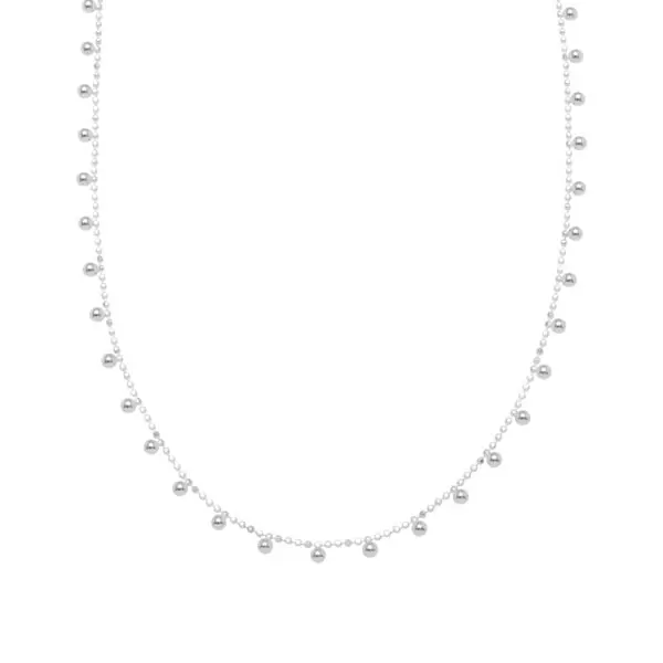 VON TRESKOW Beaded Ball Chain Necklace